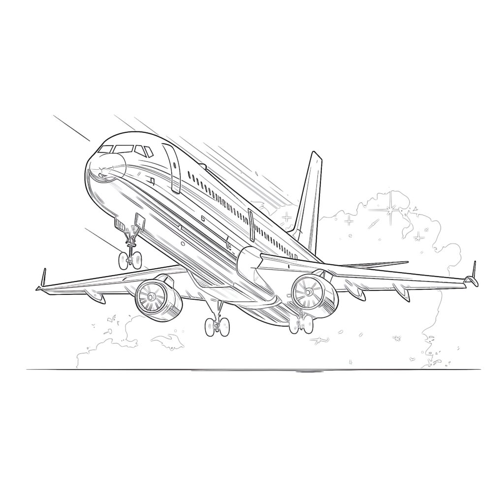 Hot Air Balloon Coloring Page | Coloring Pages Mimi Panda