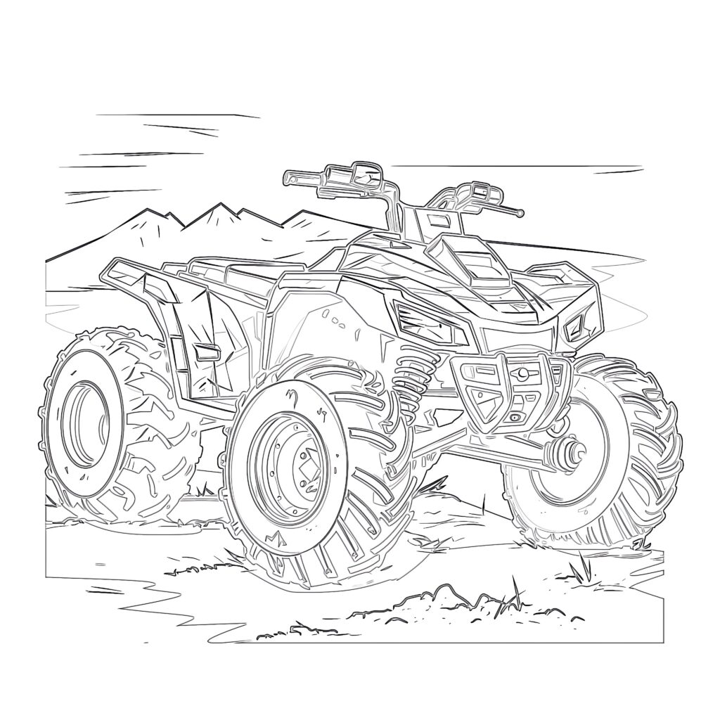 Free Coloring Page Motorcycles | Coloring Pages Mimi Panda