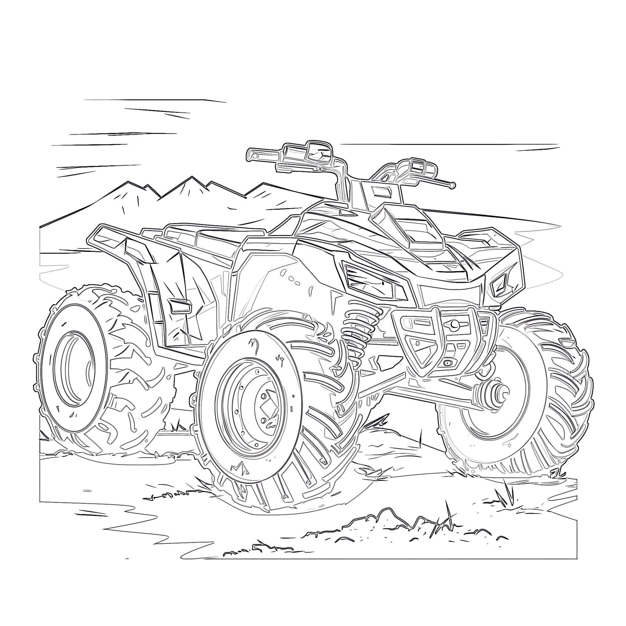 Free Coloring Page Motorcycles | Coloring Pages Mimi Panda