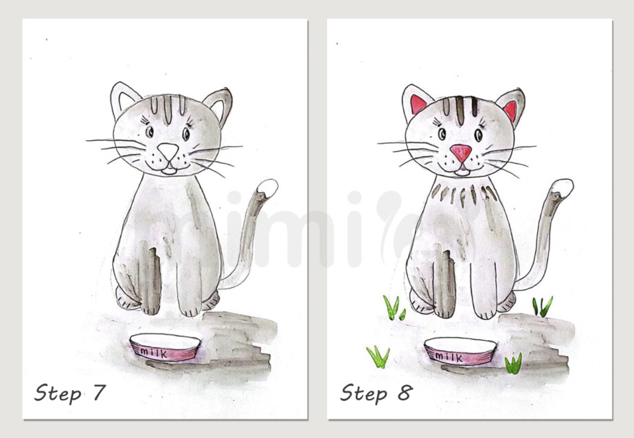Cat Drawing: Step-by-Step Tutorial | Mimi Panda