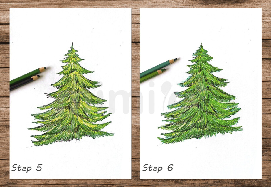 Christmas Tree Drawing: Step-by-Step Tutorial | Mimi Panda