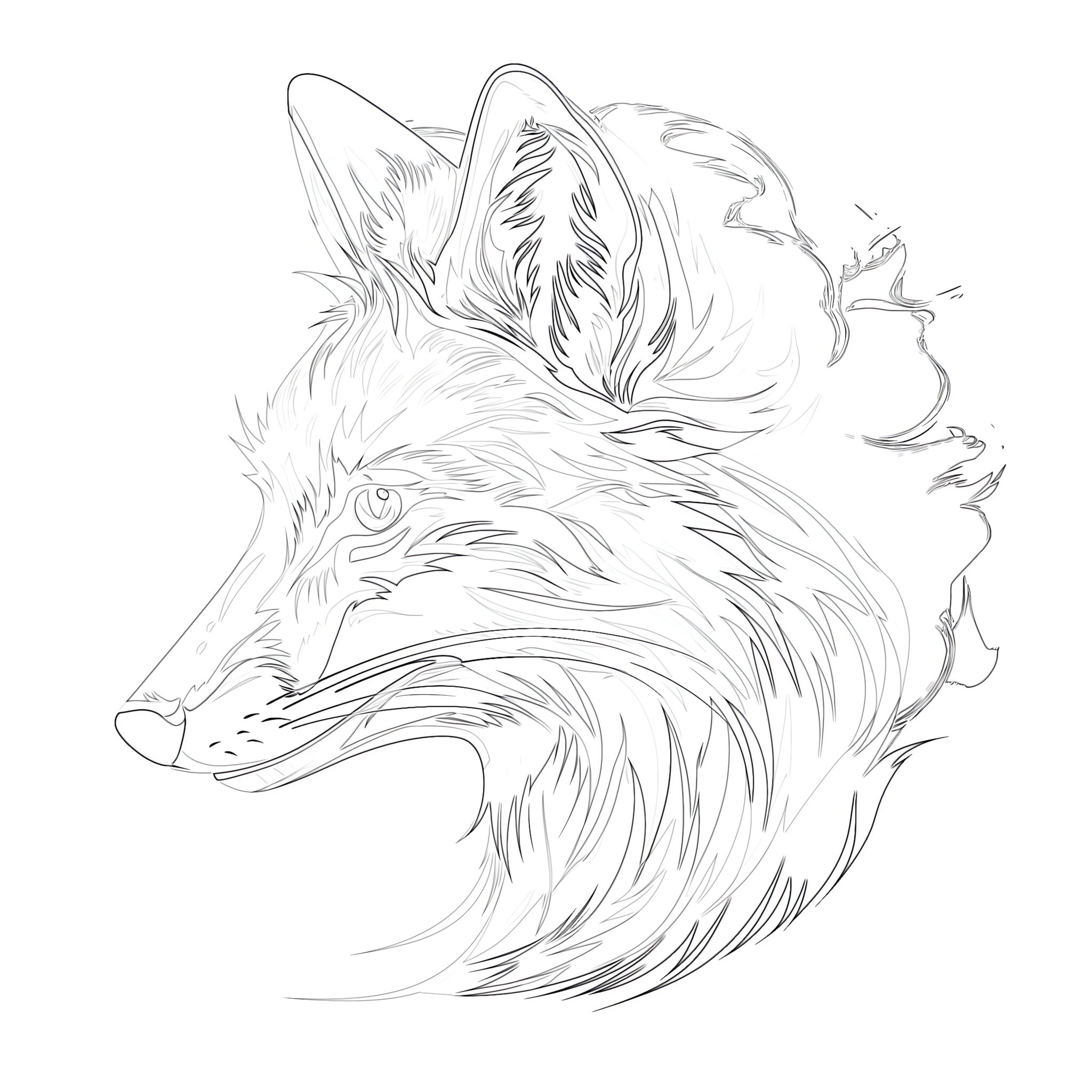 Fox Coloring Page | Coloring Pages Mimi Panda