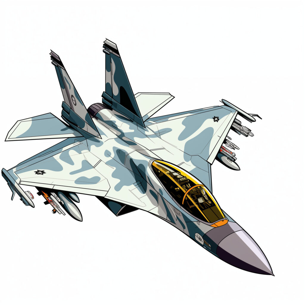 Military Jet Fighter Coloring Page | Coloring Pages Mimi Panda