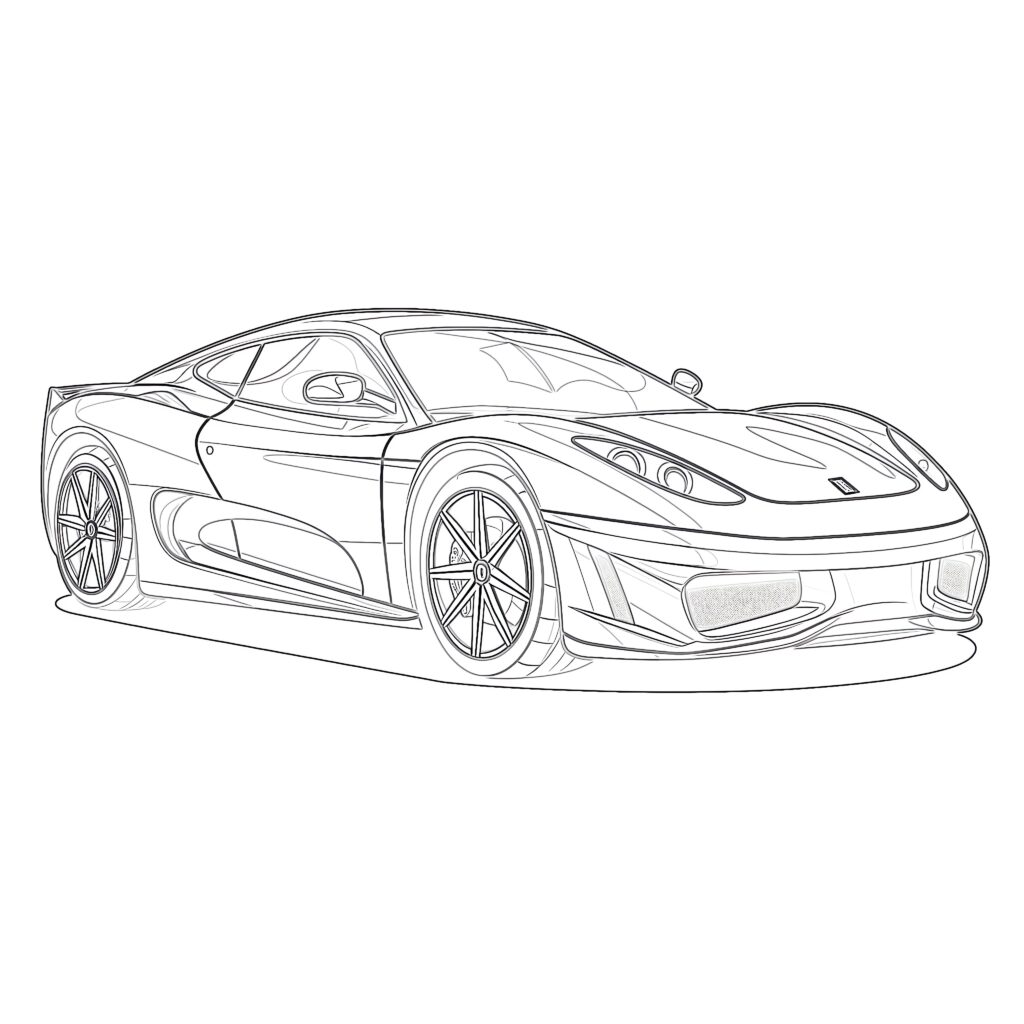 Automobile Coloring Page | Coloring Pages Mimi Panda
