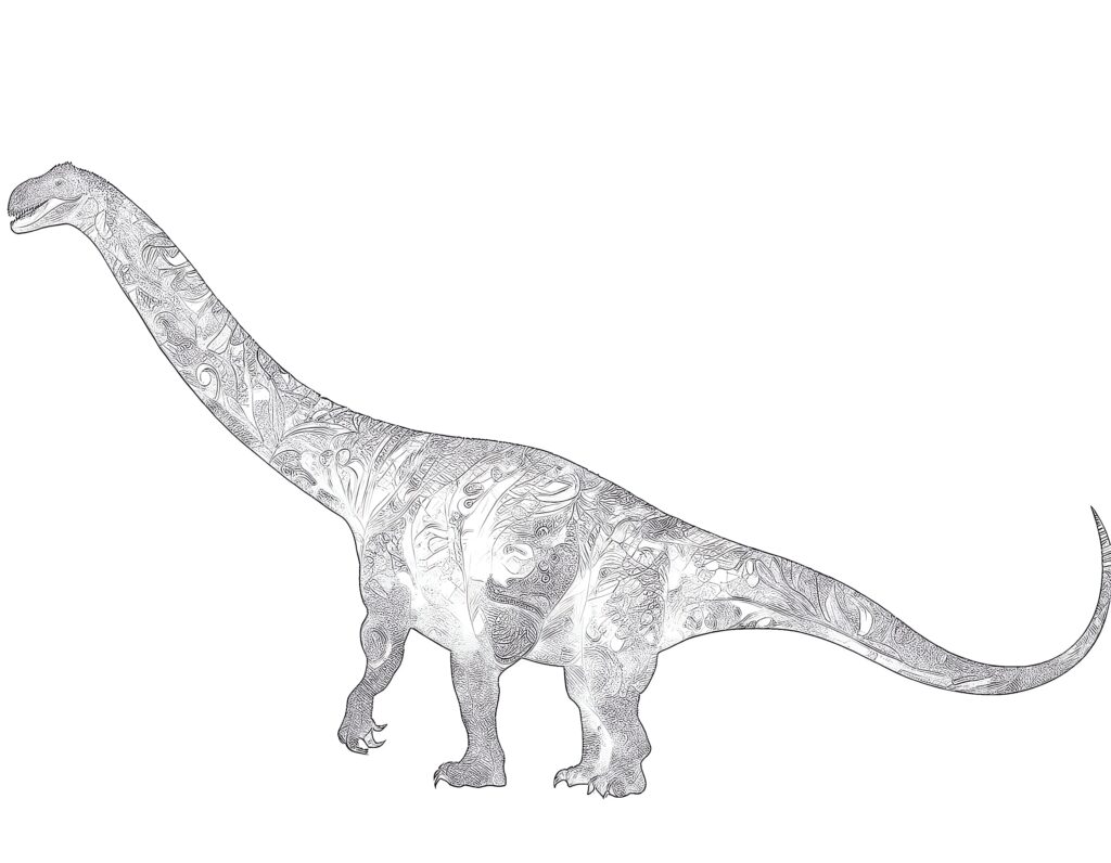 Tapuiasaurus Coloring Page | Coloring Pages Mimi Panda