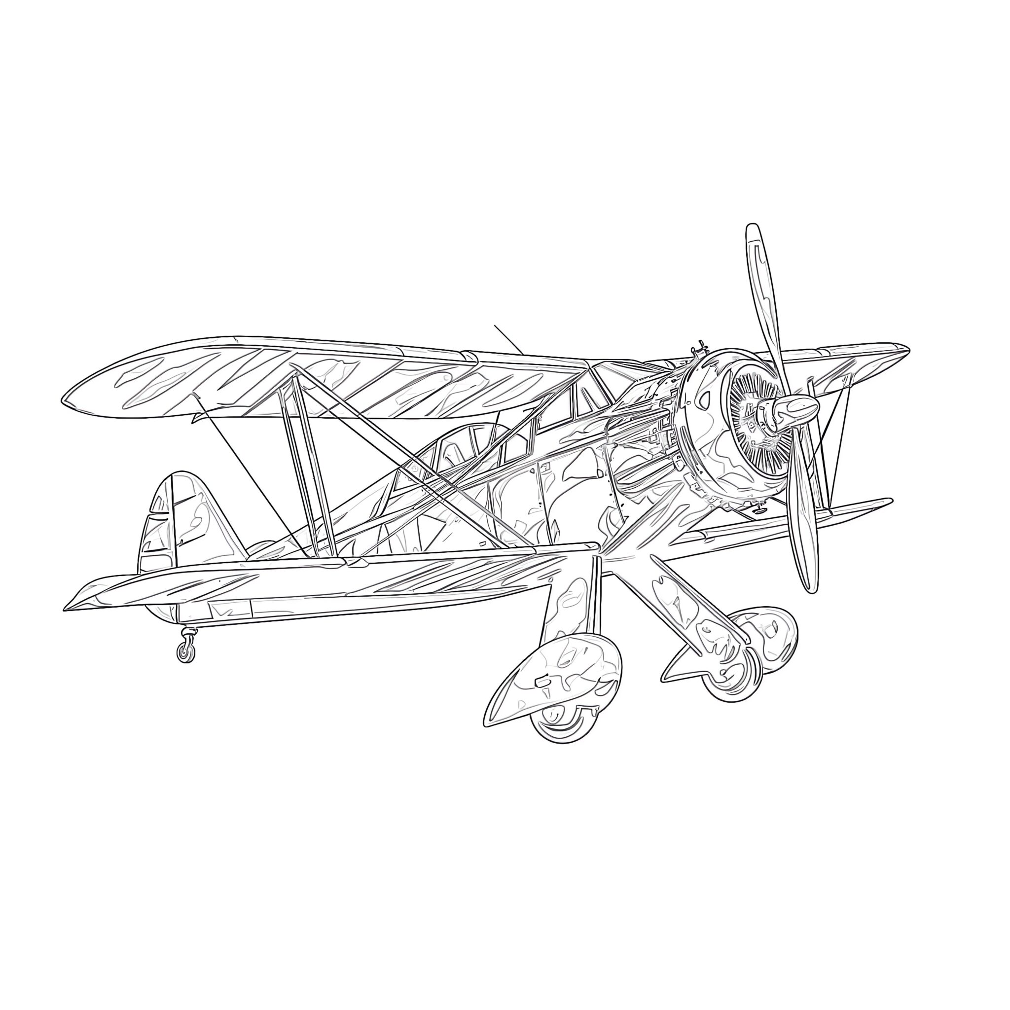 Jet Airplane Coloring Page | Coloring Pages Mimi Panda