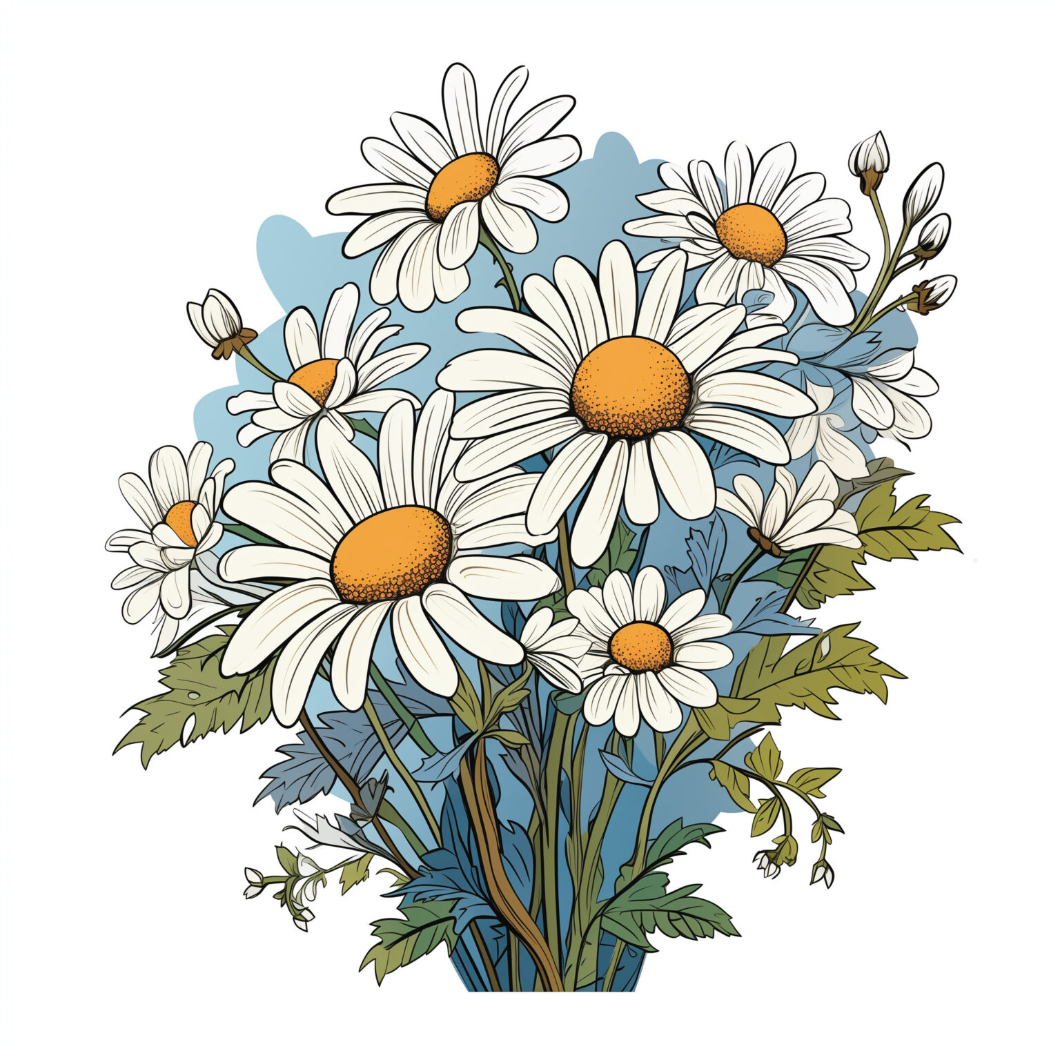 Chamomile Coloring Page | Coloring Pages Mimi Panda