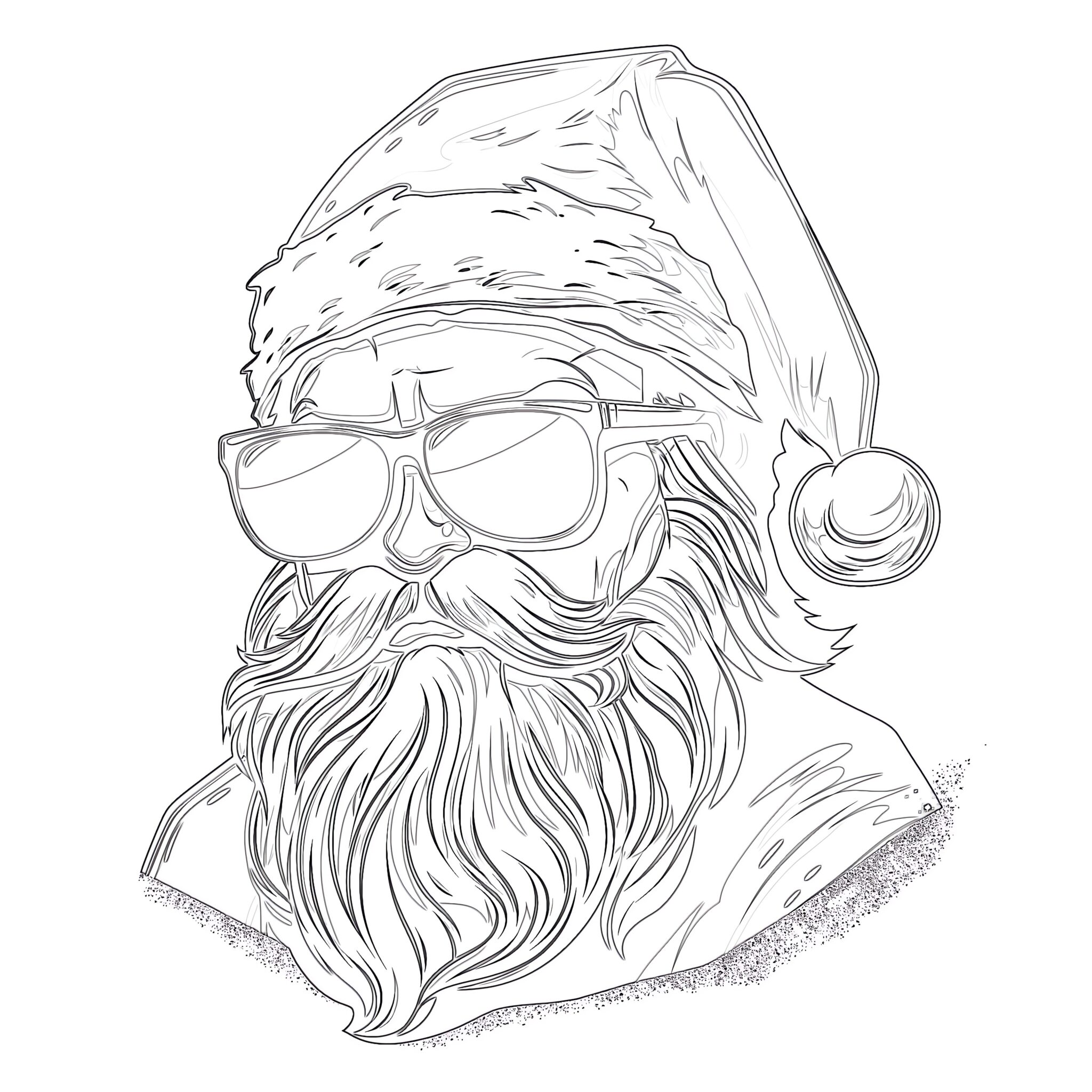 Santa Claus Coloring Pages for Kids and Adults - Mimi Pamda