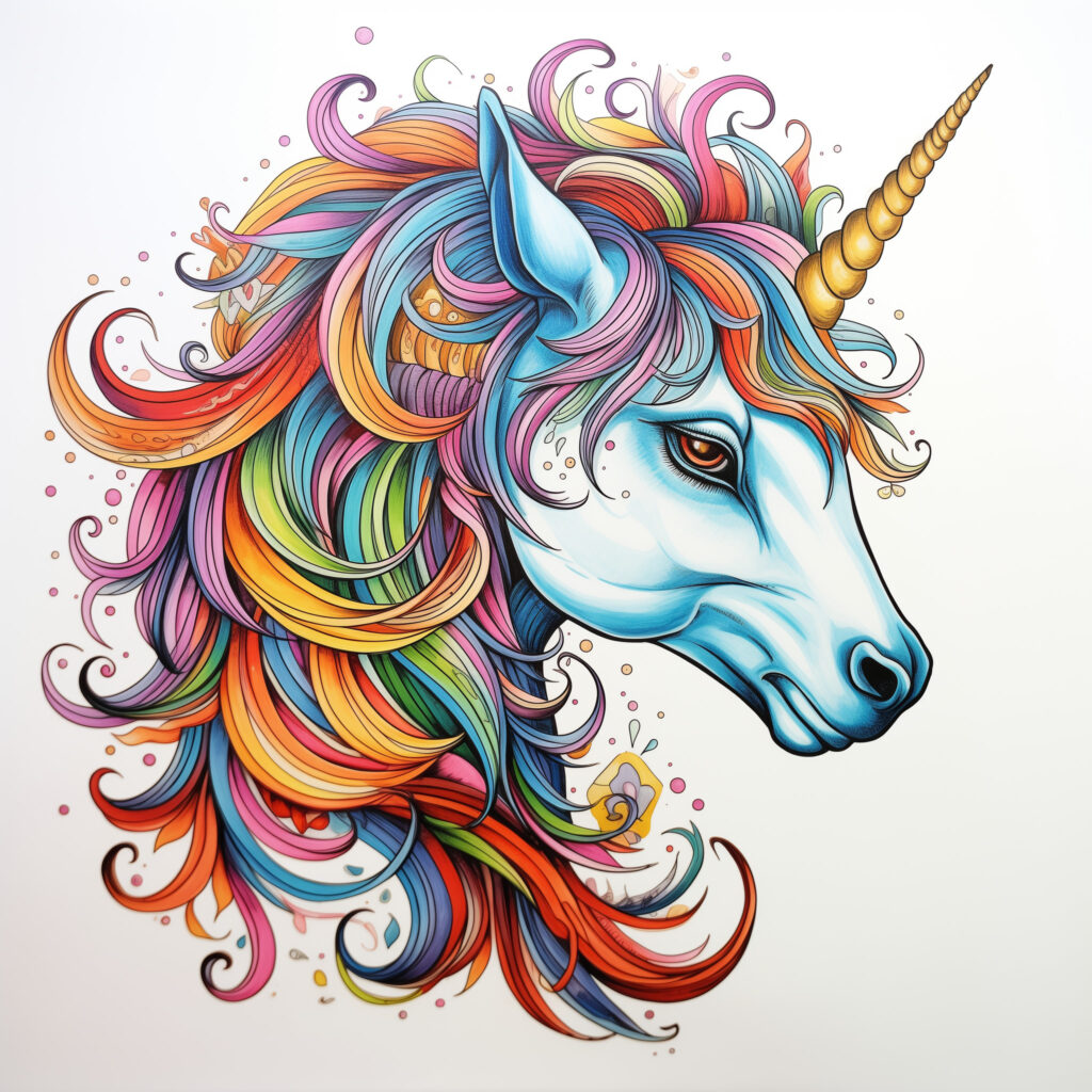 Adult Unicorn Coloring Page | Coloring Pages Mimi Panda