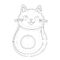Avocado Cat Coloring Page | Coloring Pages Mimi Panda