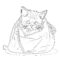Cute Cats Coloring Page | Coloring Pages Mimi Panda