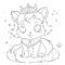 Cat Princess Coloring Page | Coloring Pages Mimi Panda
