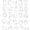 Different Cat Paws Coloring Page | Coloring Pages Mimi Panda