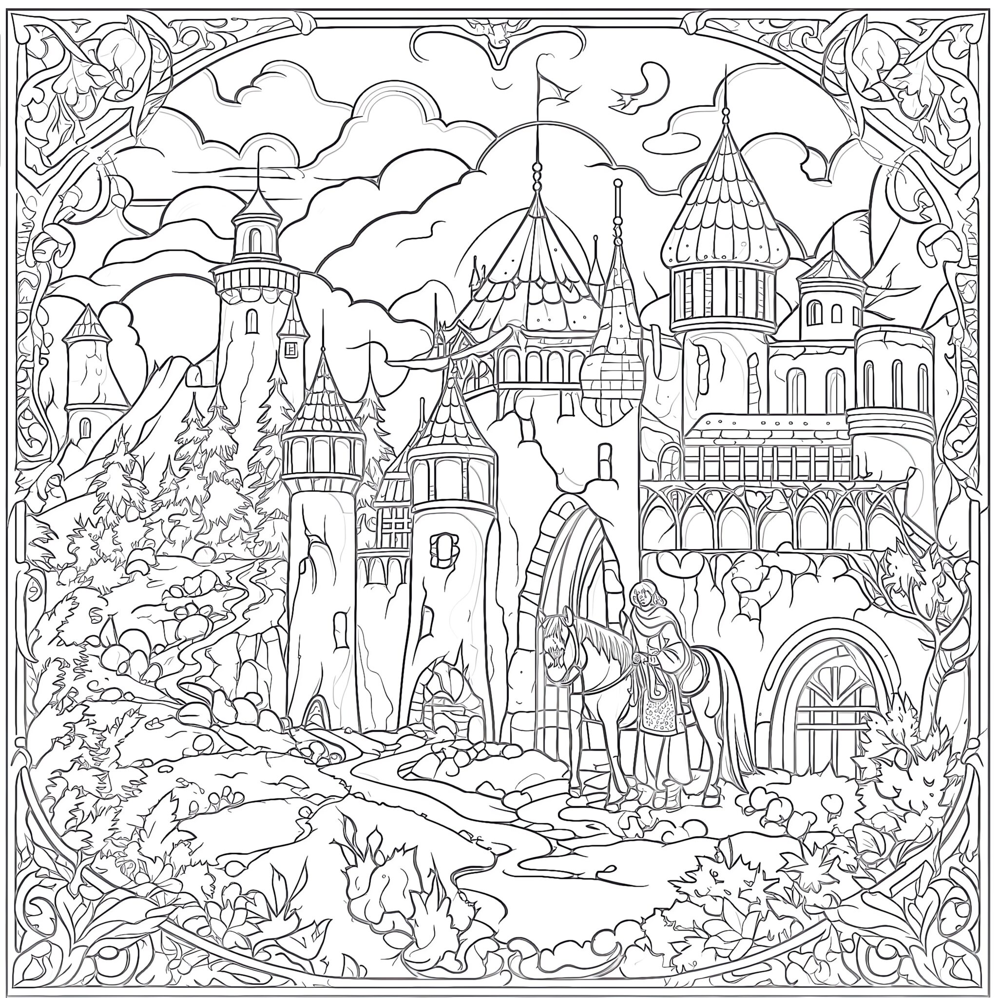 Fantasy Pictures To Color Coloring Page | Coloring Pages Mimi Panda