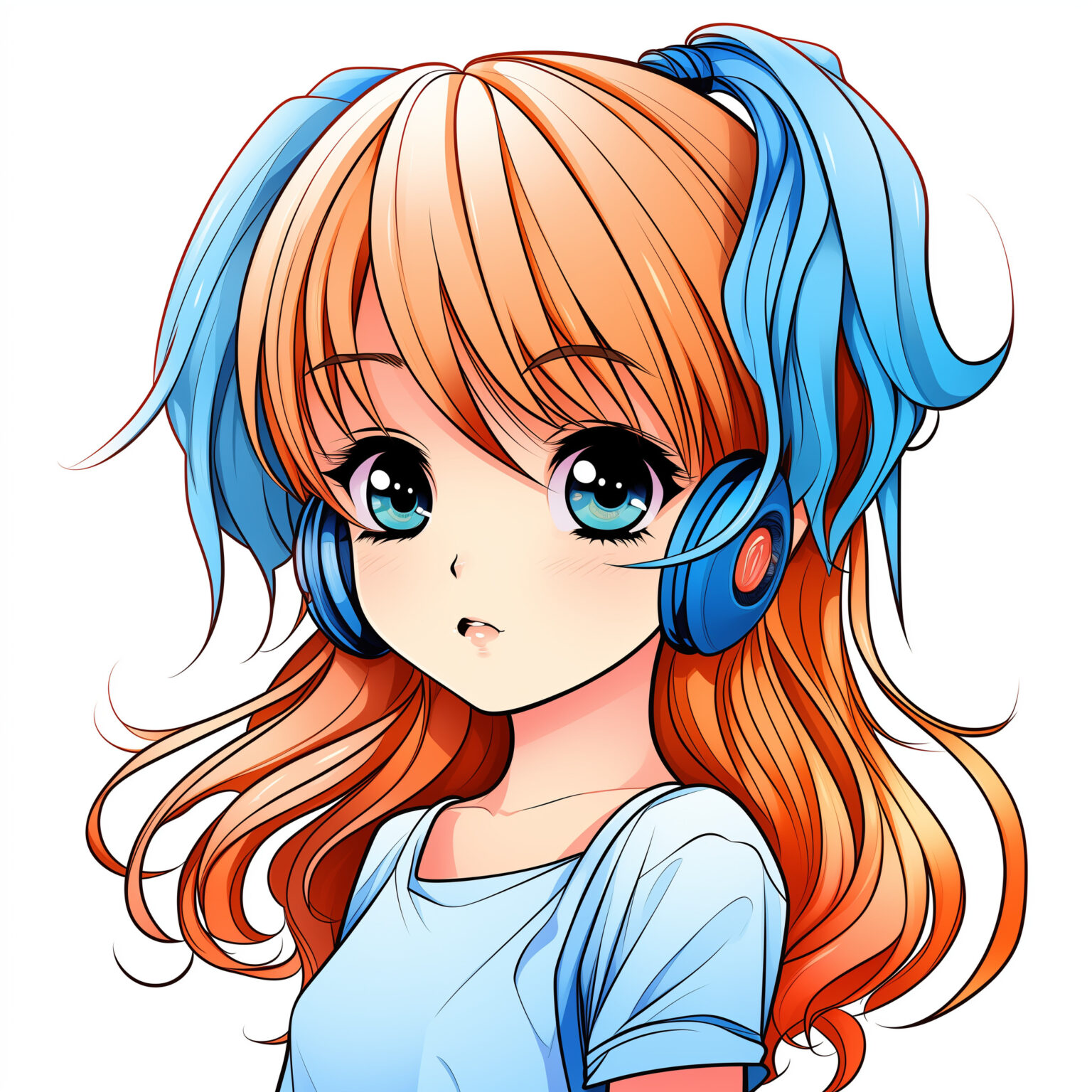 Manga Anime Girl Coloring Pages Mimi Panda