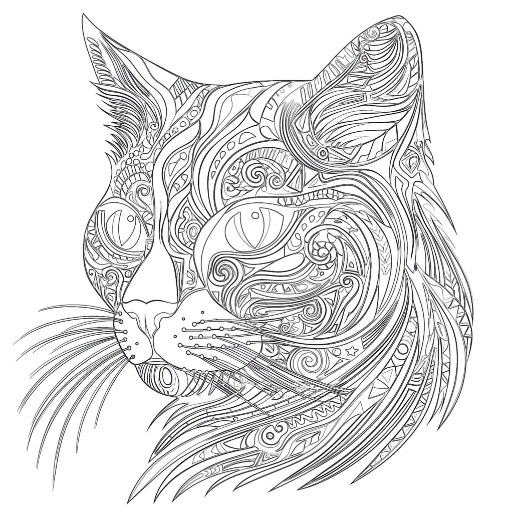 Cat and Dog Coloring Page | Coloring Pages Mimi Panda