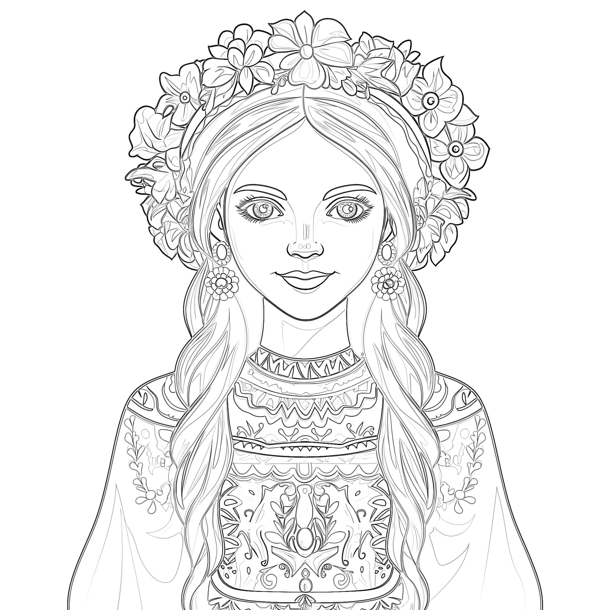 Printable State Symbol Of Ukraine Trident Coloring Page - Mimi Panda