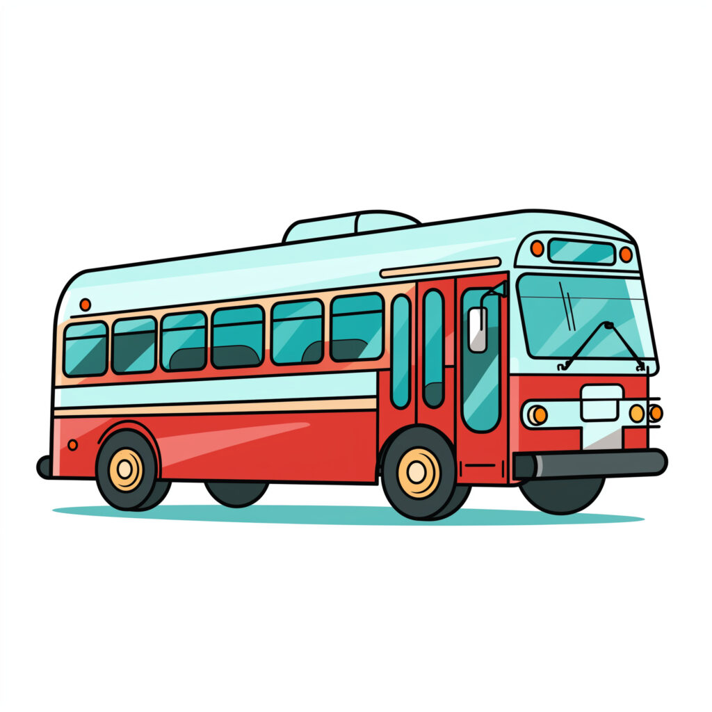 City Bus Coloring Page | Coloring Pages Mimi Panda