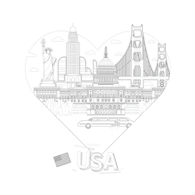 Printable 4th of July Coloring Page - Mimi Panda