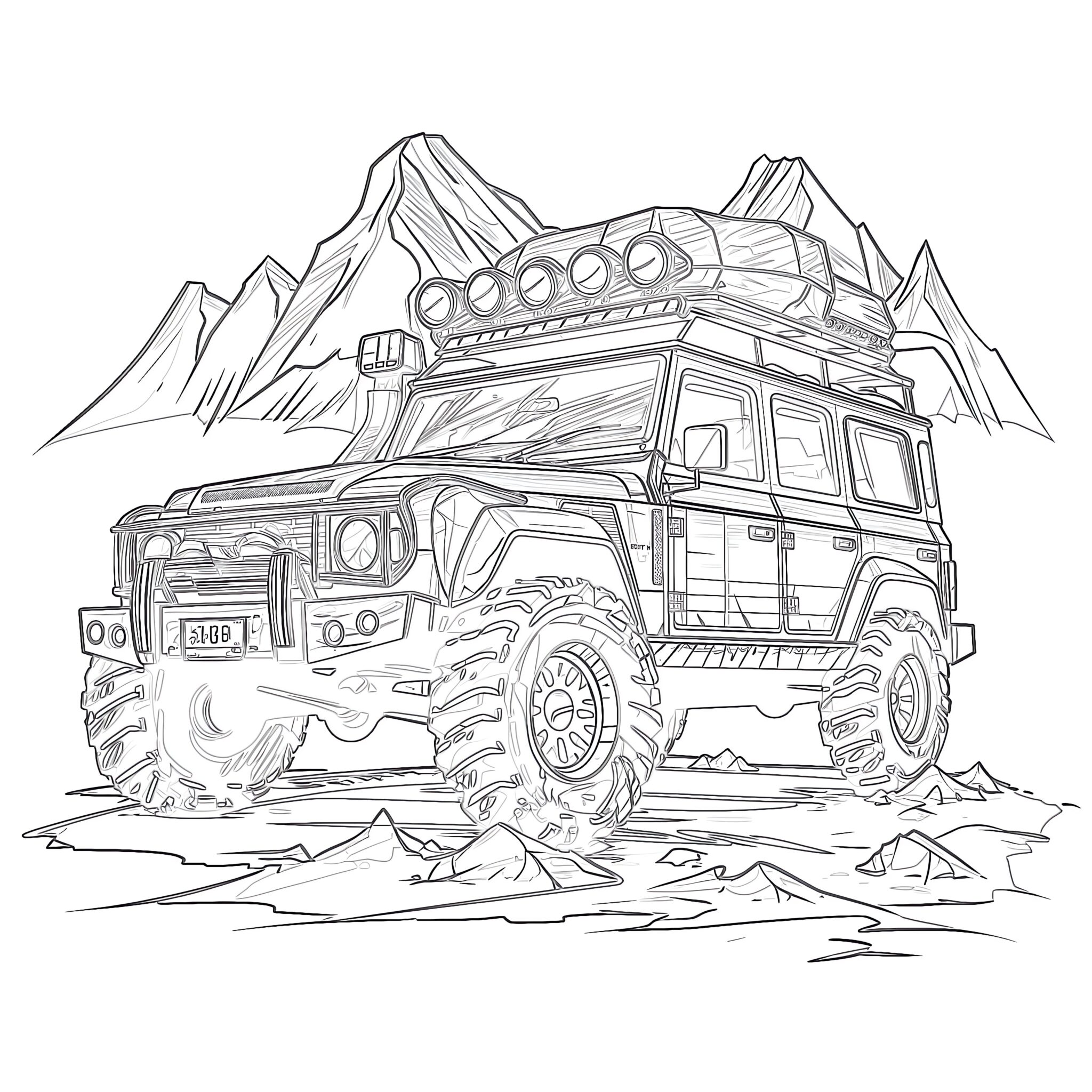 Truck Coloring Page | Coloring Pages Mimi Panda