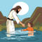 Baptism of Jesus by John the Baptist Coloring Page | Coloring Pages ...
