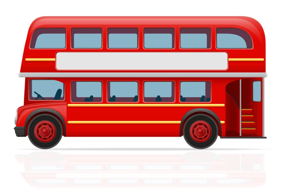 Printable London Red Bus Coloring Page - Mimi Panda