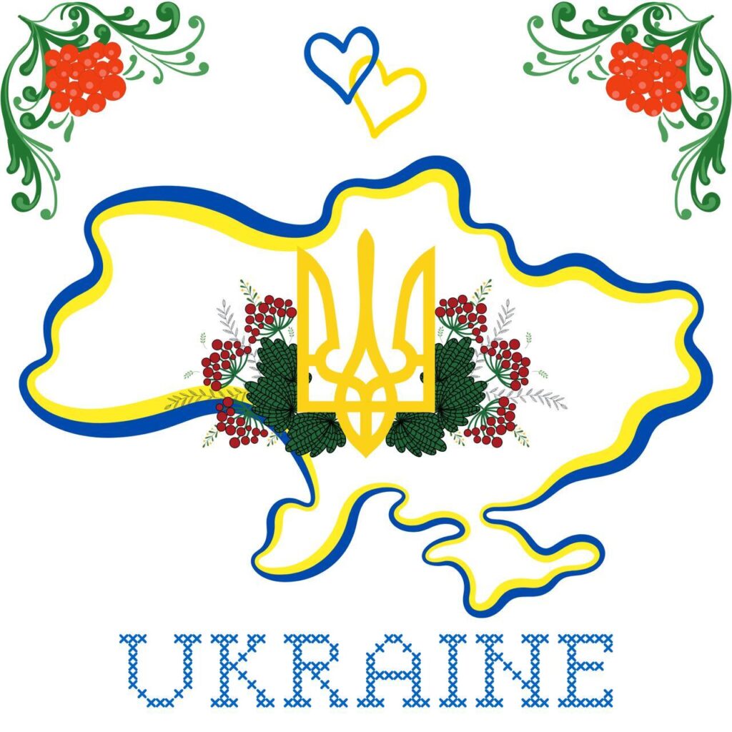 State Symbol Of Ukraine Trident Coloring Page | Coloring Pages Mimi Panda