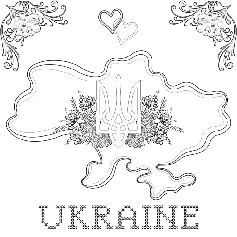 Coloring Pages Ukraine | Coloring Pages Mimi Panda