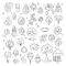 Autumn Icons Coloring Page | Coloring Pages Mimi Panda