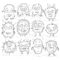 Bacteria With Facial Expressions Coloring Page | Coloring Pages Mimi Panda