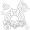 Printable Happy Easter Coloring Page - Mimi Panda