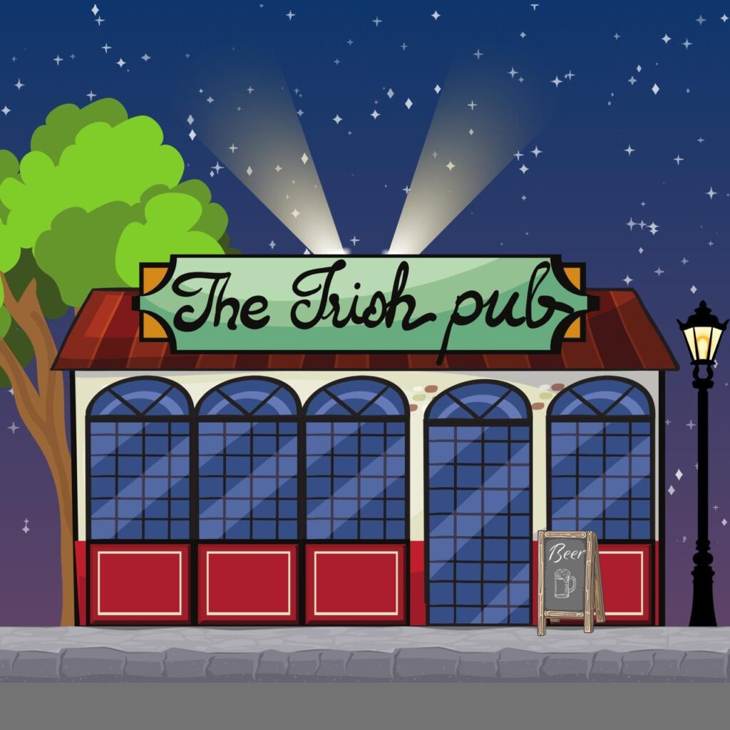 Irish Pub Coloring Page | Coloring Pages Mimi Panda