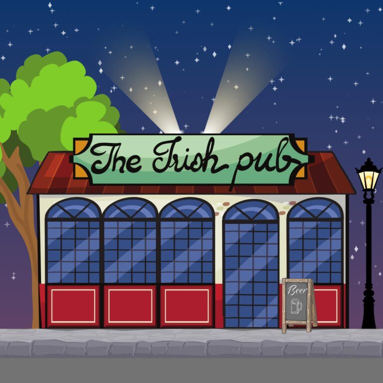 Irish Pub Coloring Page | Coloring Pages Mimi Panda