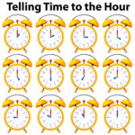 Printable Telling Time To The Hour Coloring Page - Mimi Panda