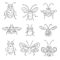 Cute Insects Coloring Page | Coloring Pages Mimi Panda