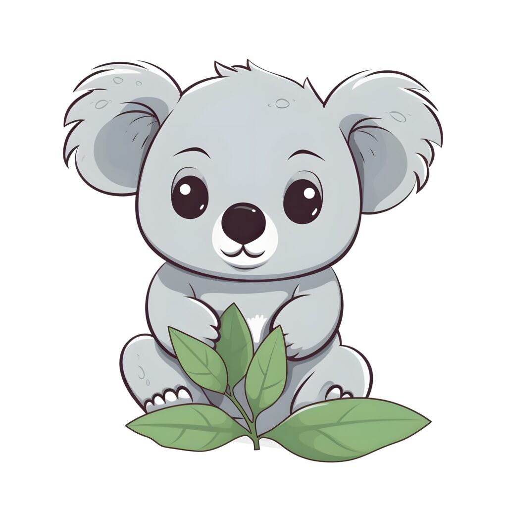 Pequeño Koala Página Para Colorear | Páginas Para Colorear Mimi Panda⁤
