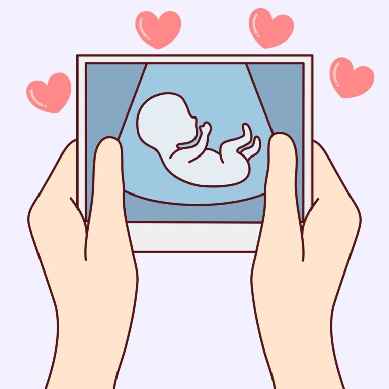 Sonography Baby | Coloring Pages Mimi Panda