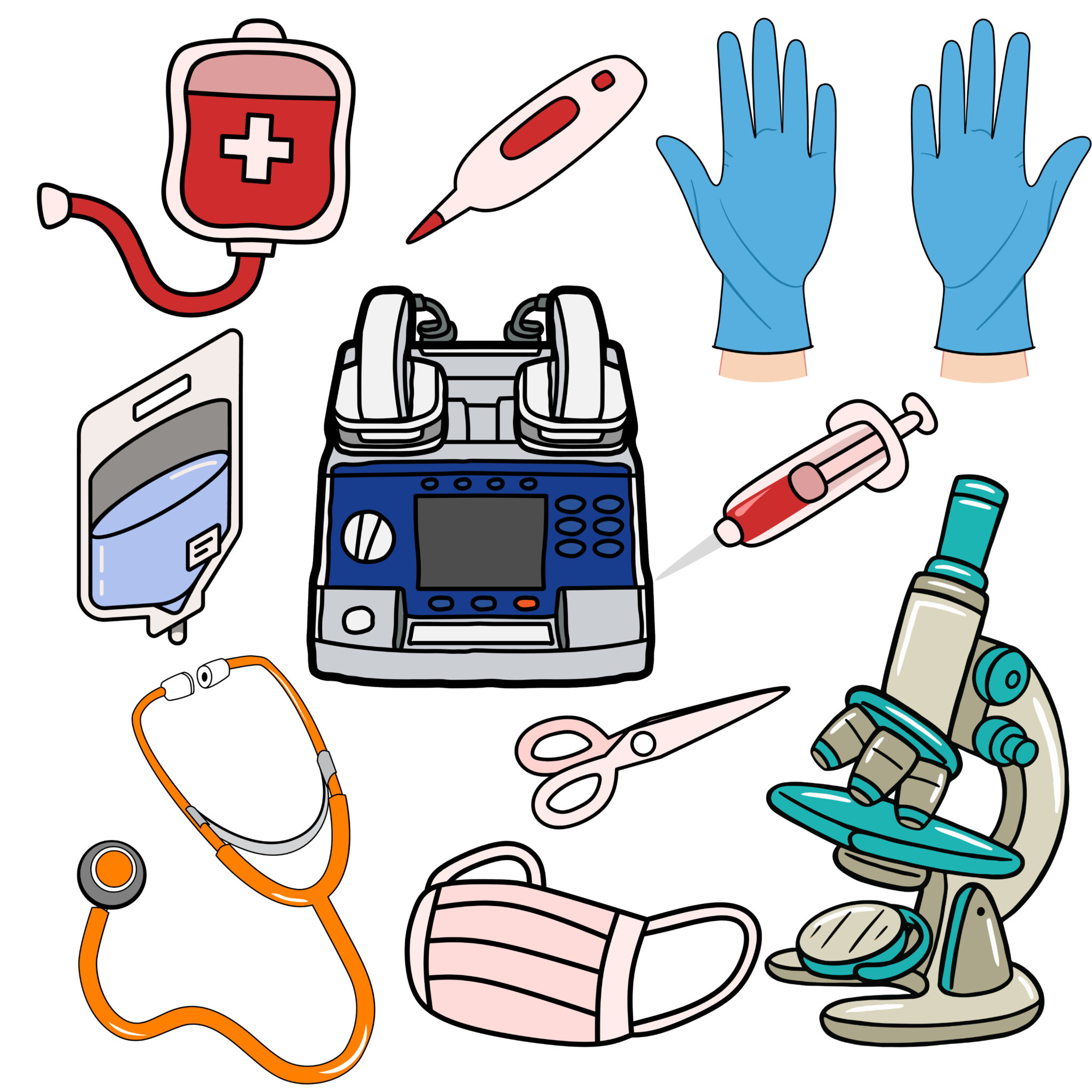 Subjects Of Medicine | Coloring Pages Mimi Panda