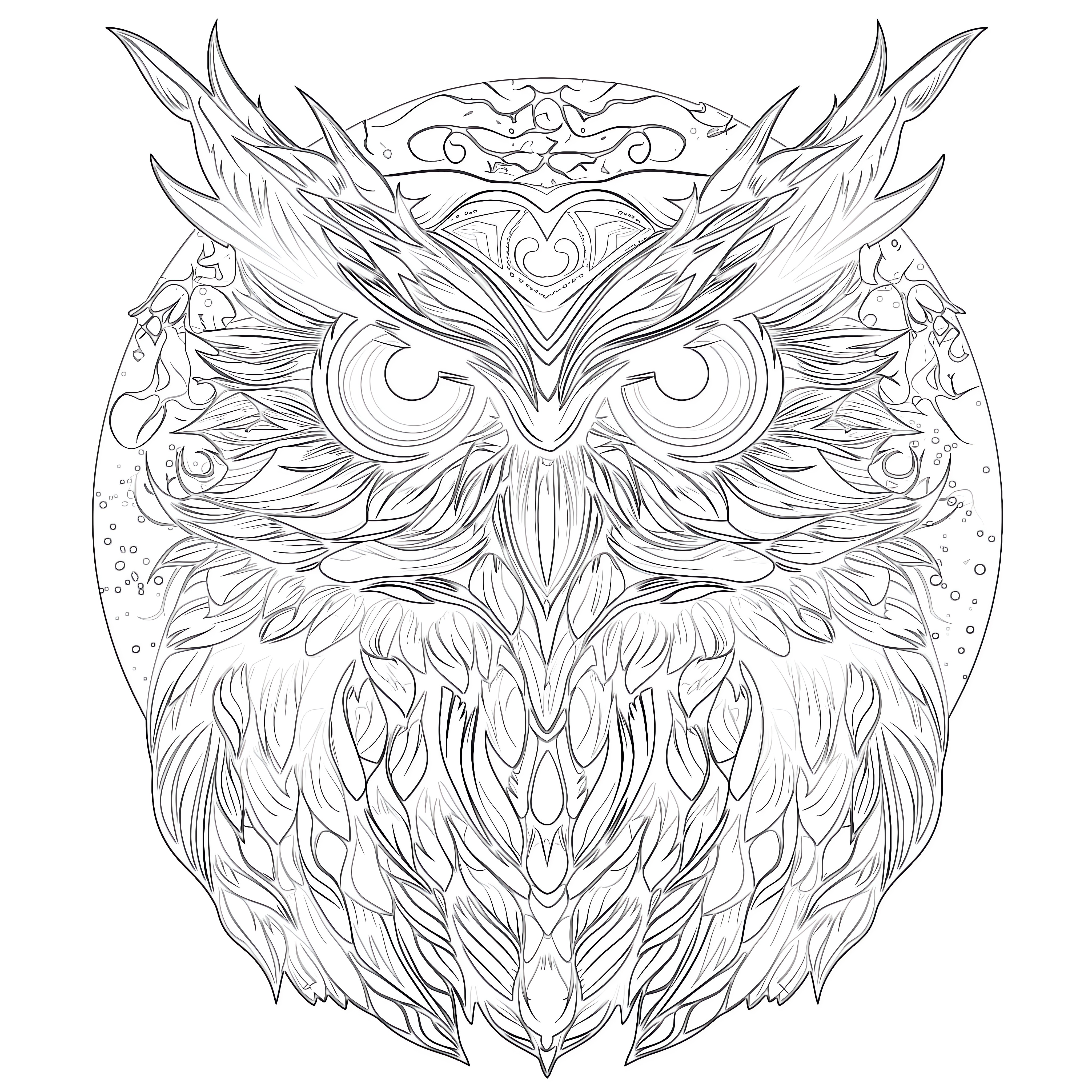 snowy owl coloring pages to print