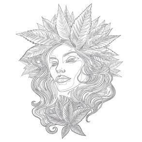 Printable Adult Psychedelic Marijuana Coloring Page | Coloring Pages ...