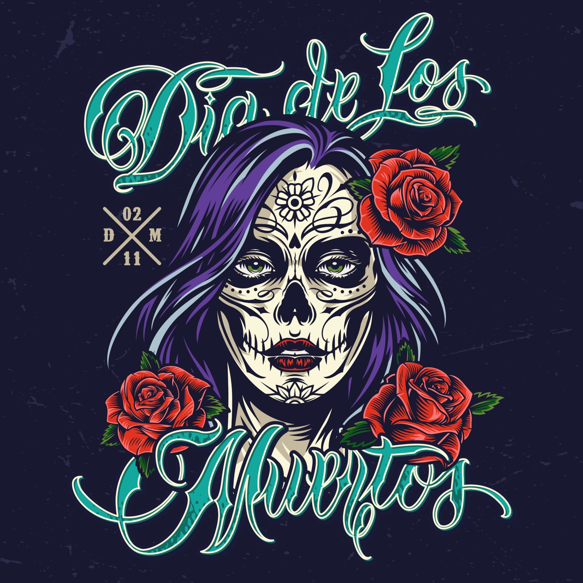 Printable Dia De Los Muertos Coloring Page - Mimi Panda