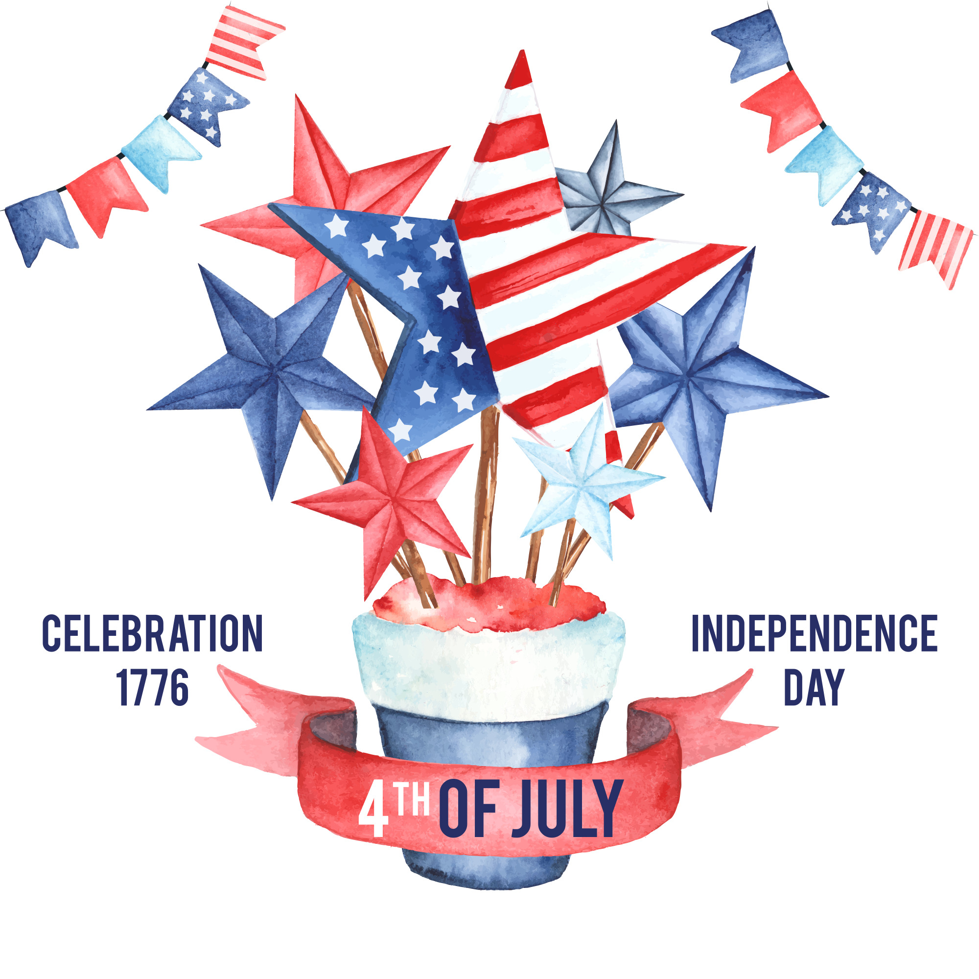 Printable Fourth Of July Coloring Page - Mimi Panda