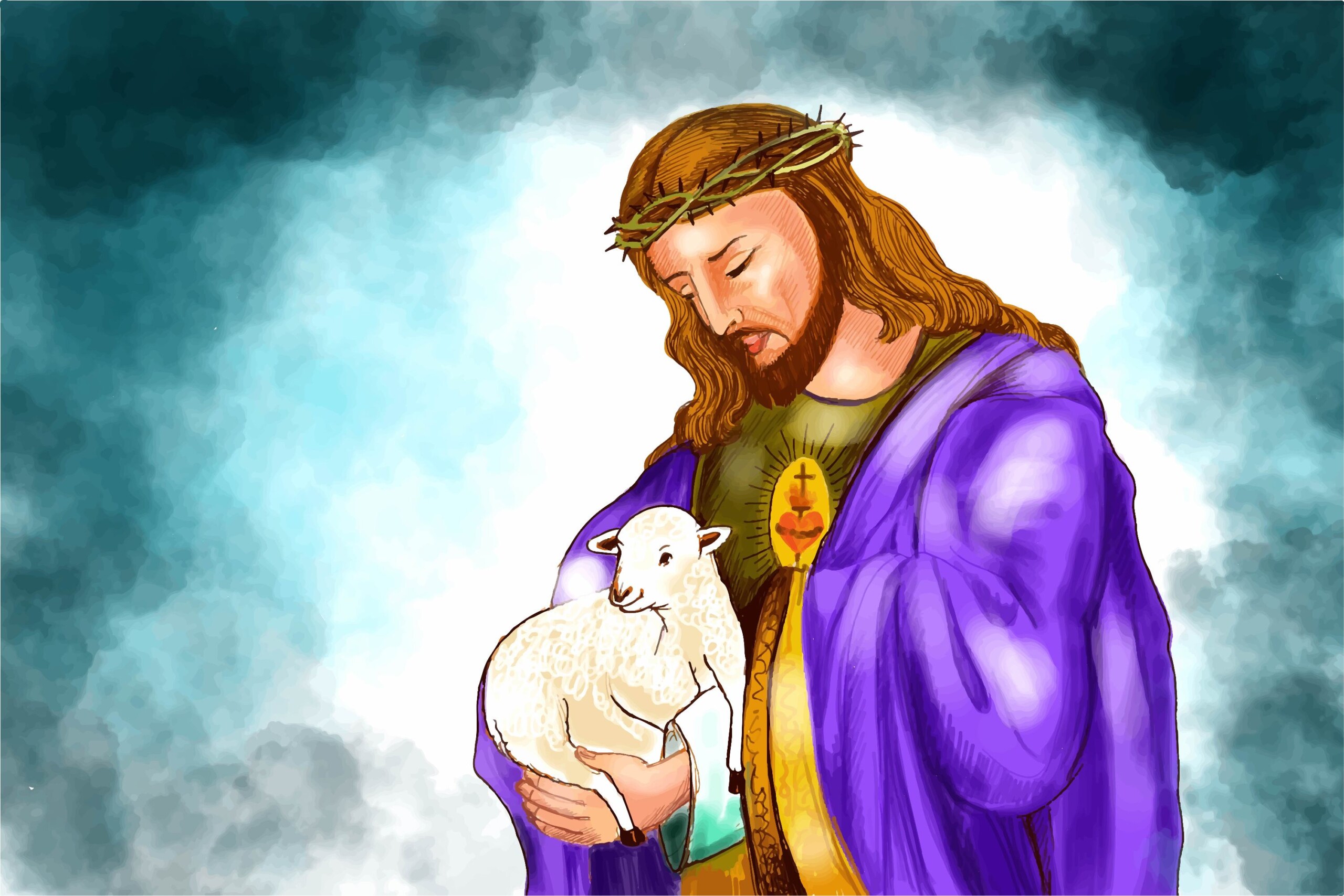 Good Friday With Jesus coloring page - Mimi Panda