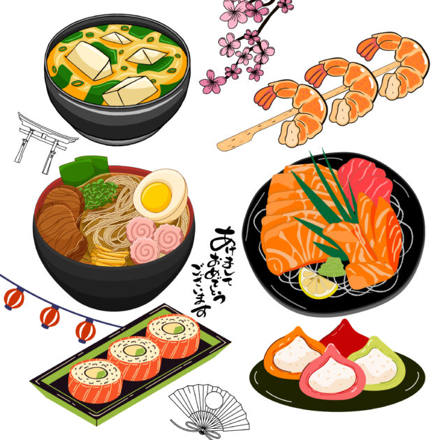 Japanese Food Coloring Page | Coloring Pages Mimi Panda