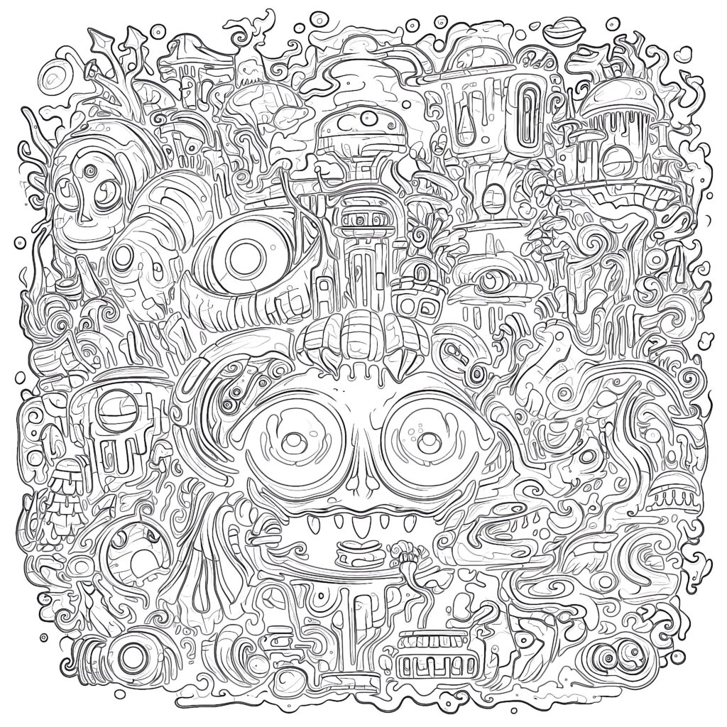 Trippy Adult | Coloring Pages Mimi Panda
