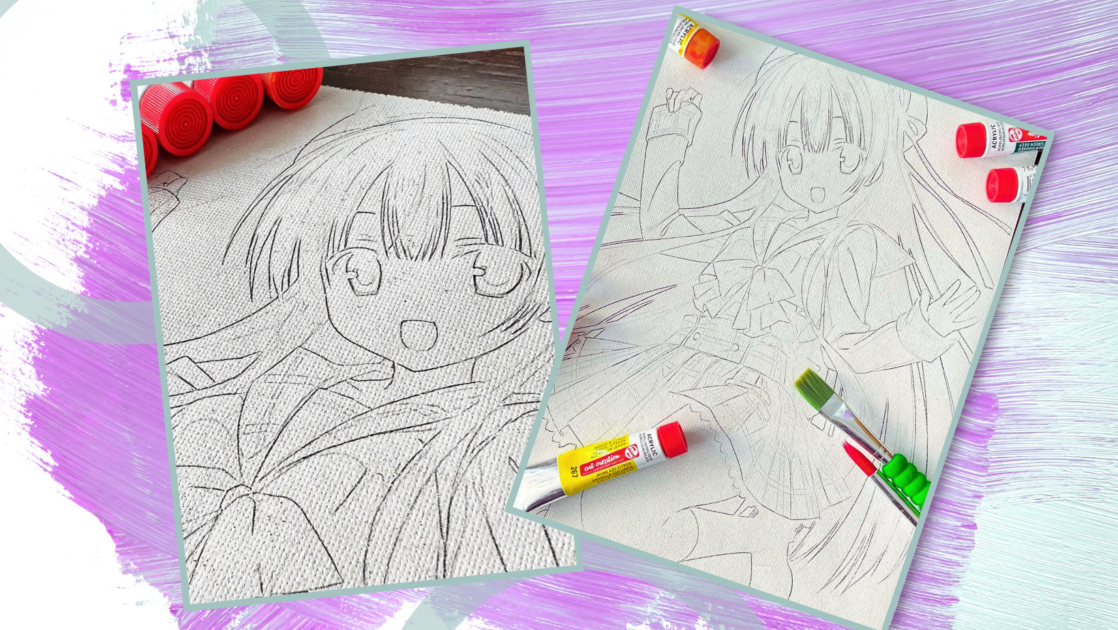 Canvas Prints: Coloring Page On Printable Canvas | Mimi Panda