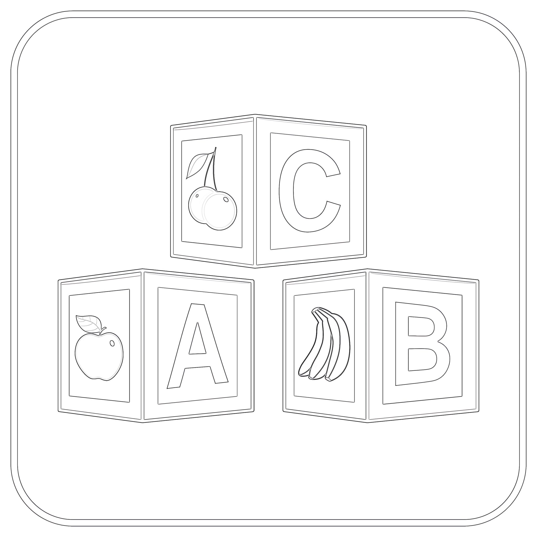 ABC Coloring Page | Coloring Pages Mimi Panda