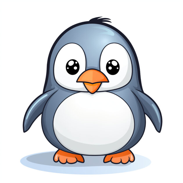 Cute Penguin Coloring Page | Coloring Pages Mimi Panda