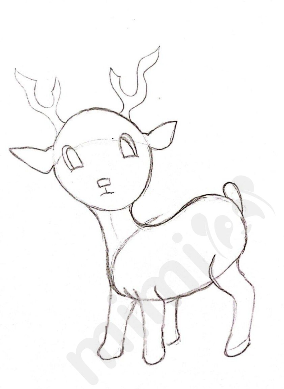 Deer Drawing: Step-by-Step Tutorial | Mimi Panda