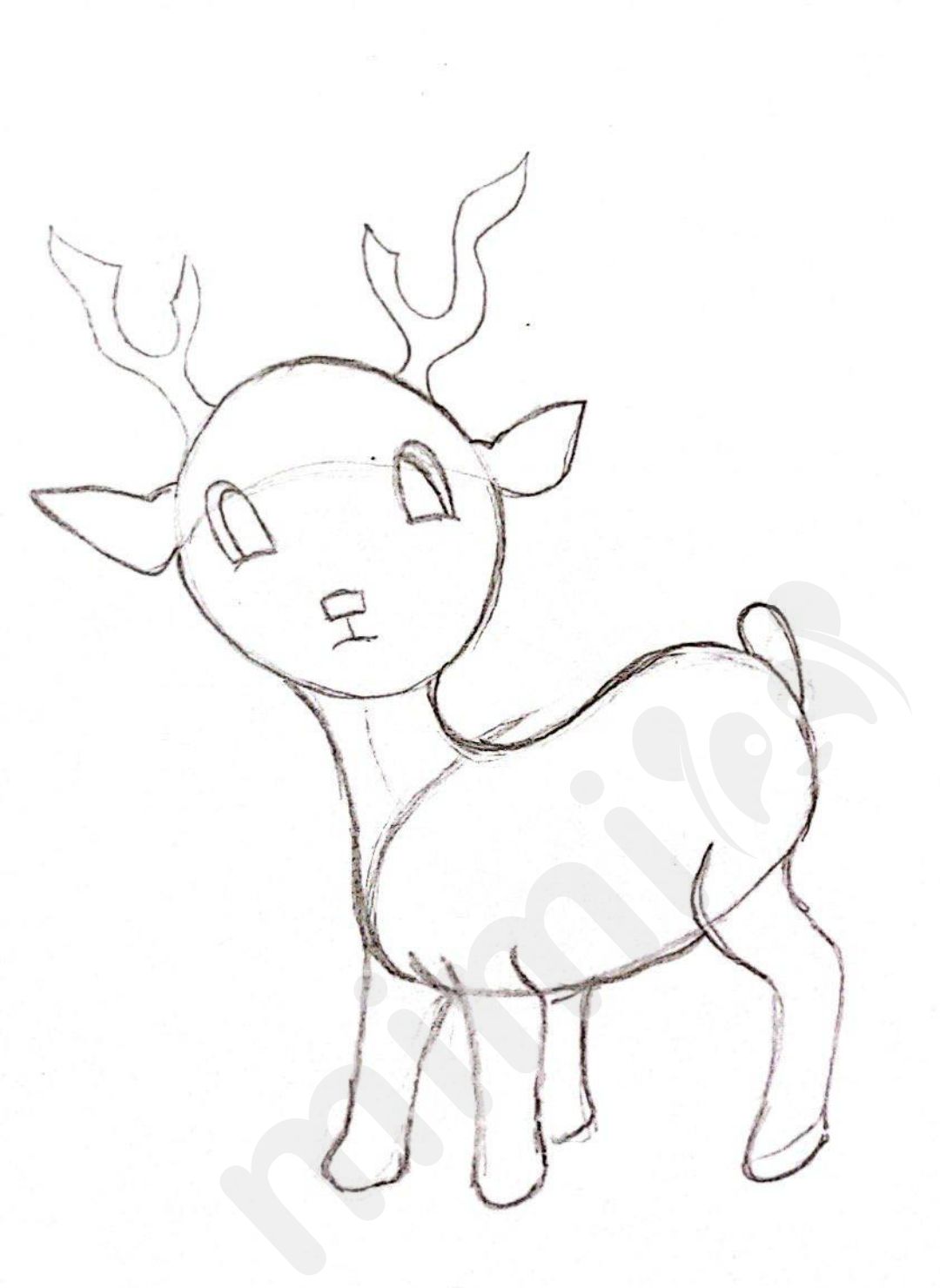 Deer Drawing: Step-by-Step Tutorial | Mimi Panda